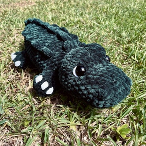 Alligator Plushie, Stuffed Alligator Toy, Florida Gator, Crochet Gator ...