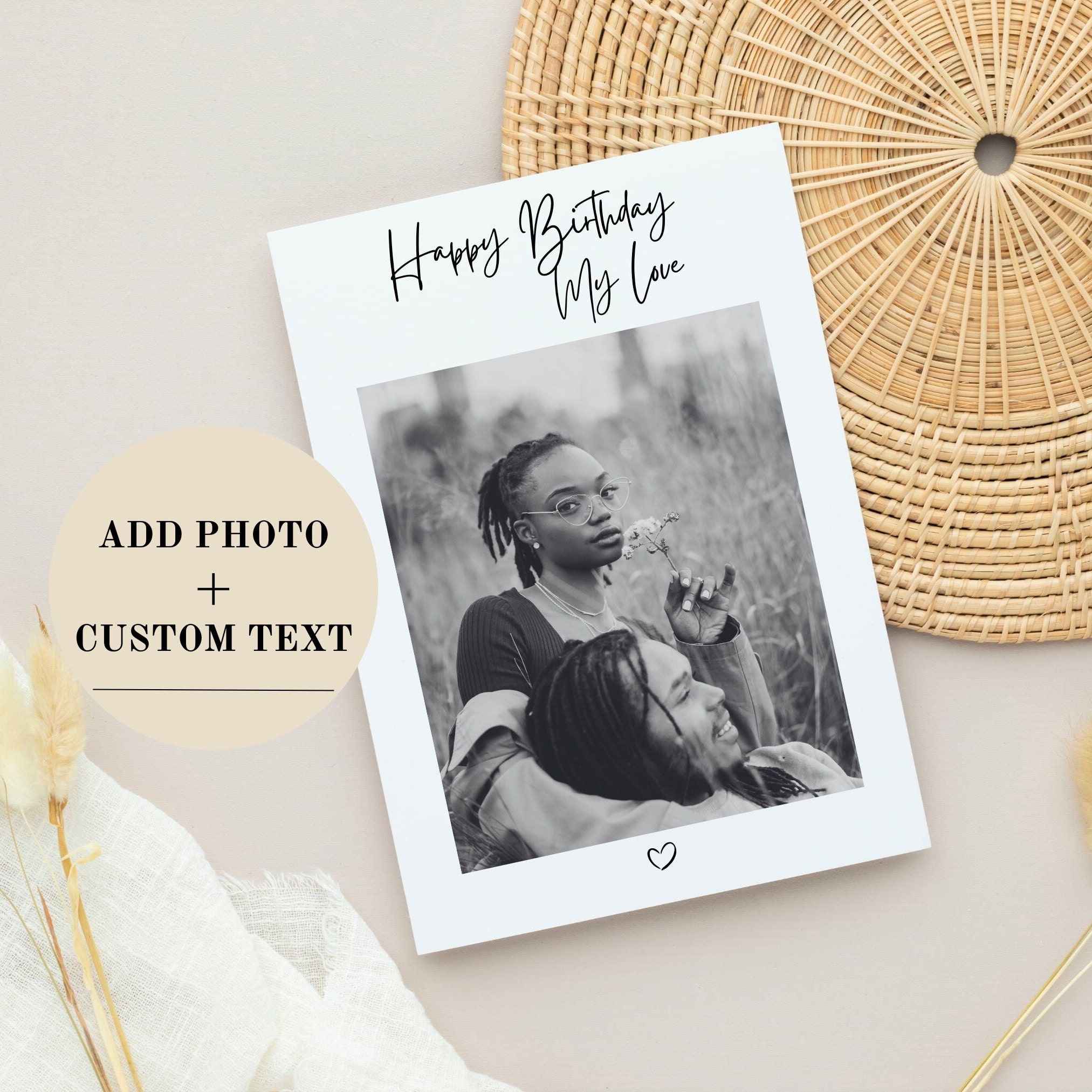 Personalized Birthday Card for My Love, Custom Card for Partner ...