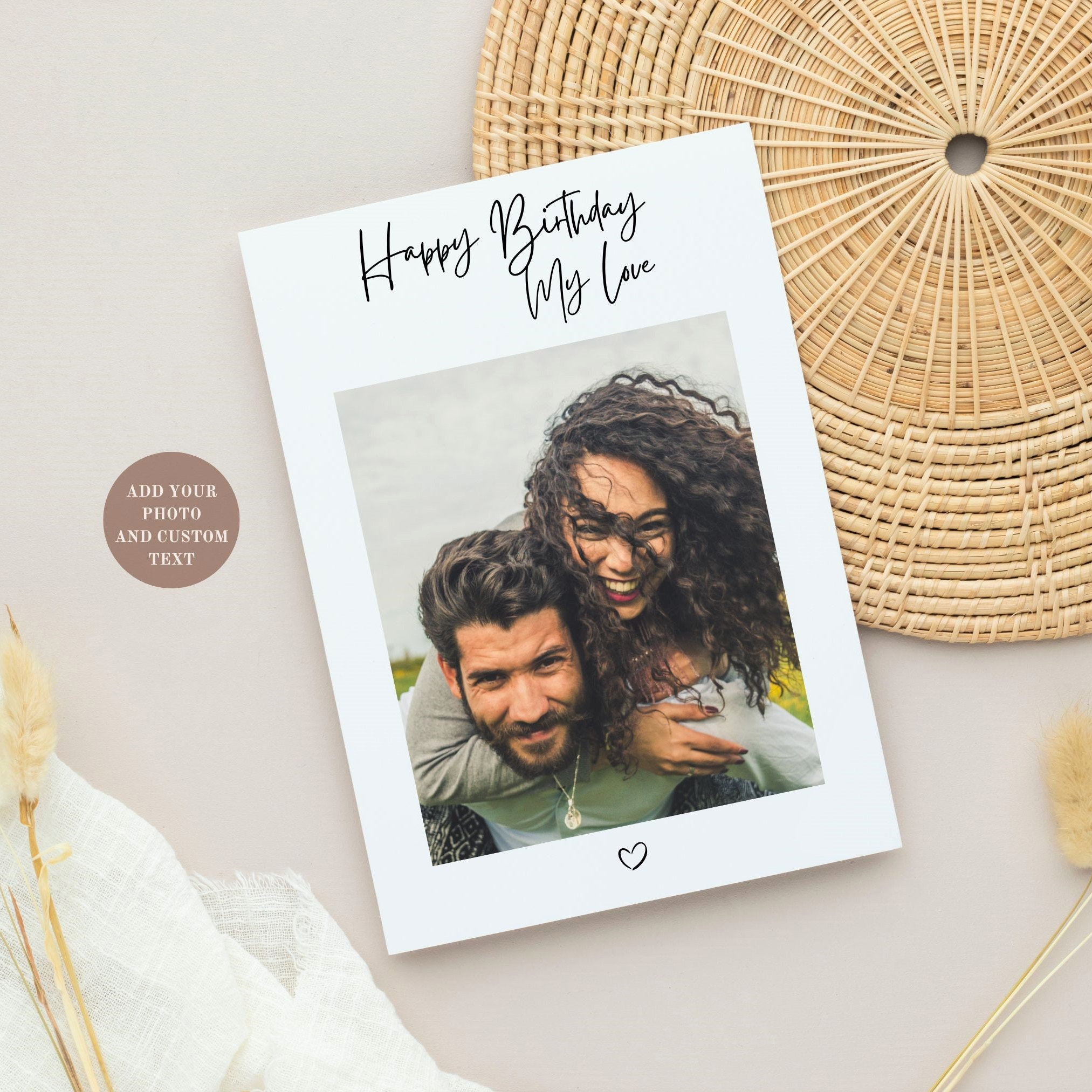 Personalized Birthday Card for My Love, Custom Card for Partner ...