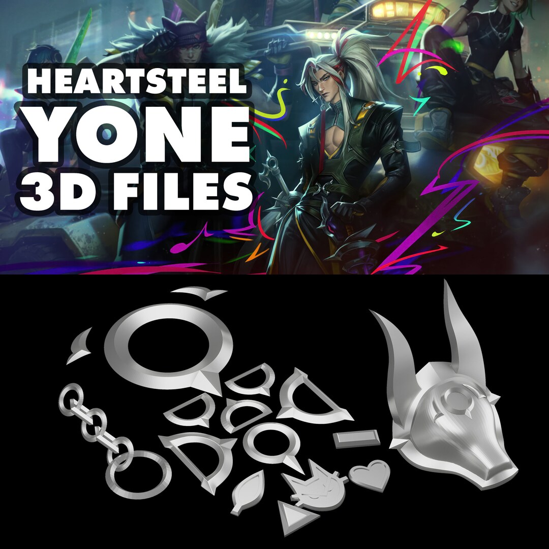 Yone HEARTSTEEL Cosplay League of Legends STL 3D Model - Etsy