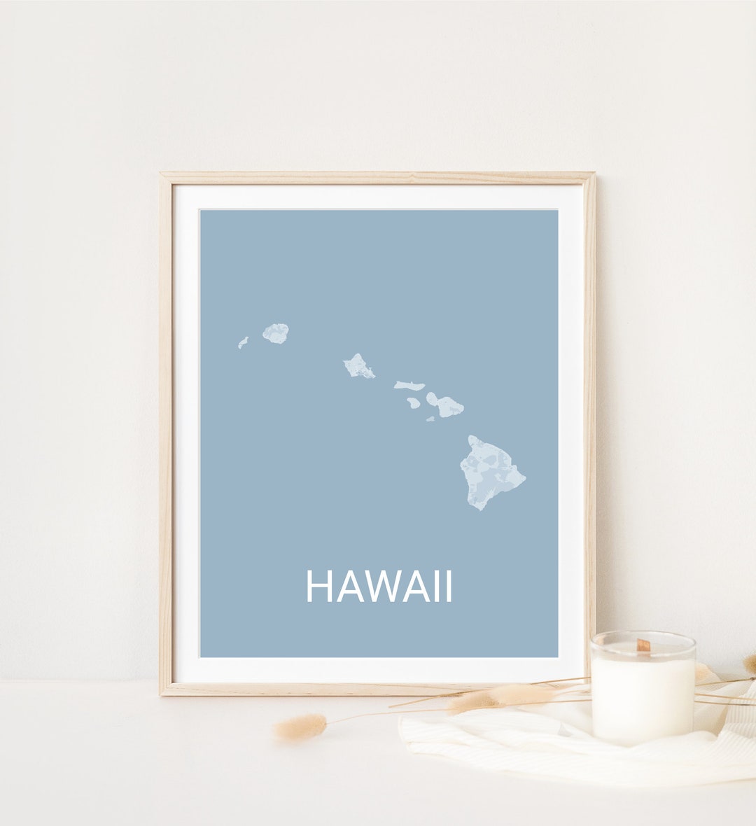 Hawaii Map Print, Hawaii Travel Map, Map of Hawaii, Hawaiian Gifts ...