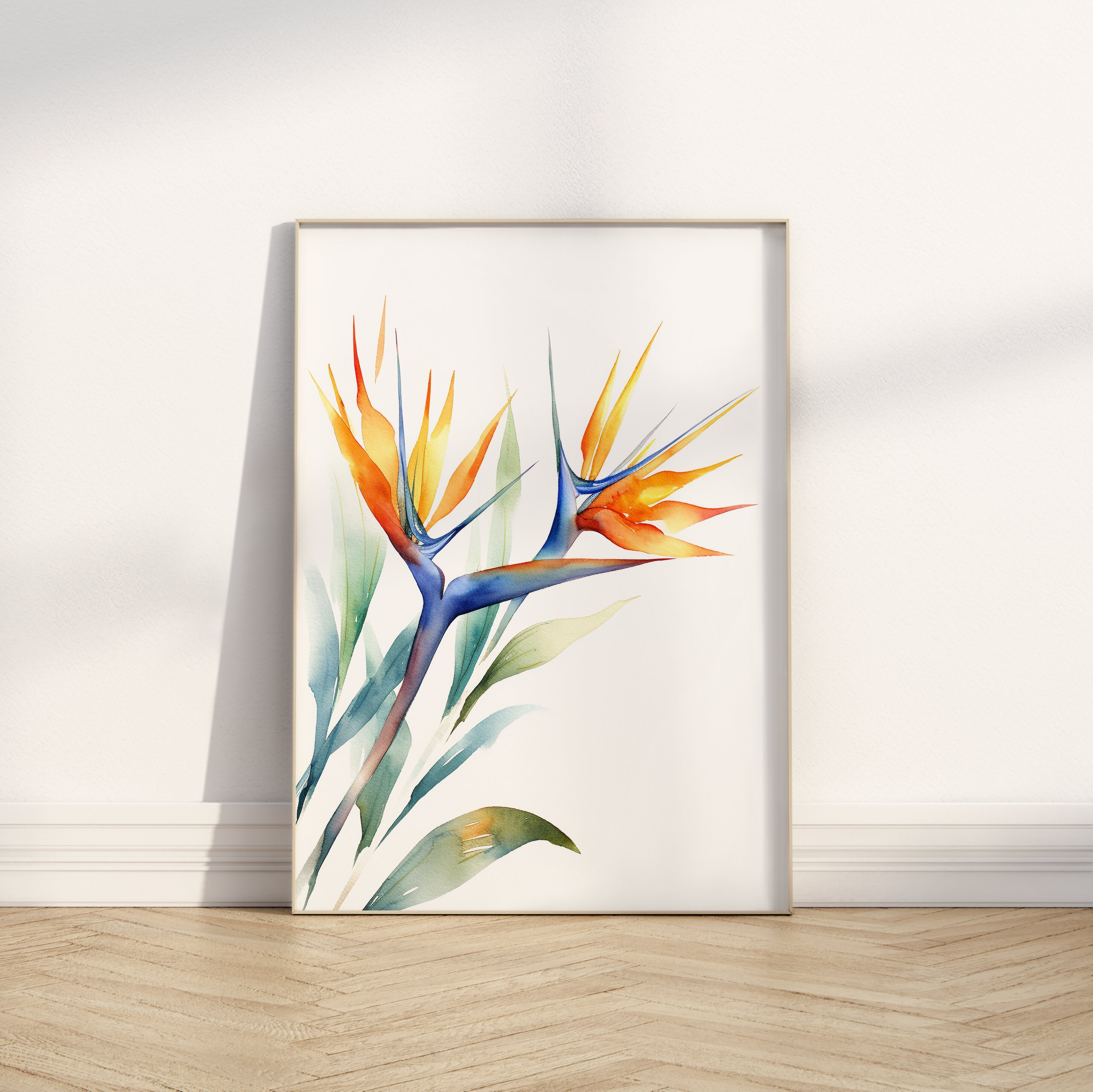 Original Watercolor Bird of Paradise Print on Thick Matte Paper ...