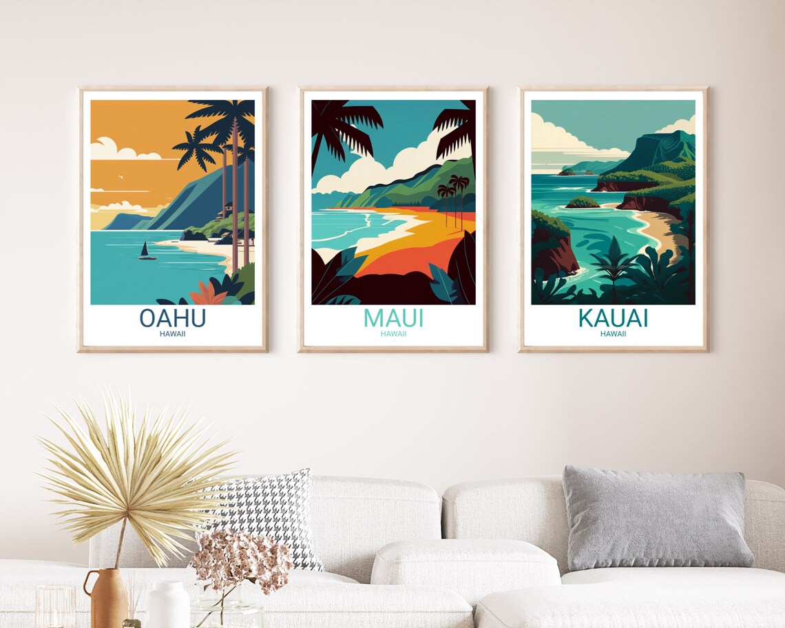Maui Travel Print, Hawaii Artwork, Island Art, Maui Poster, Travel ...