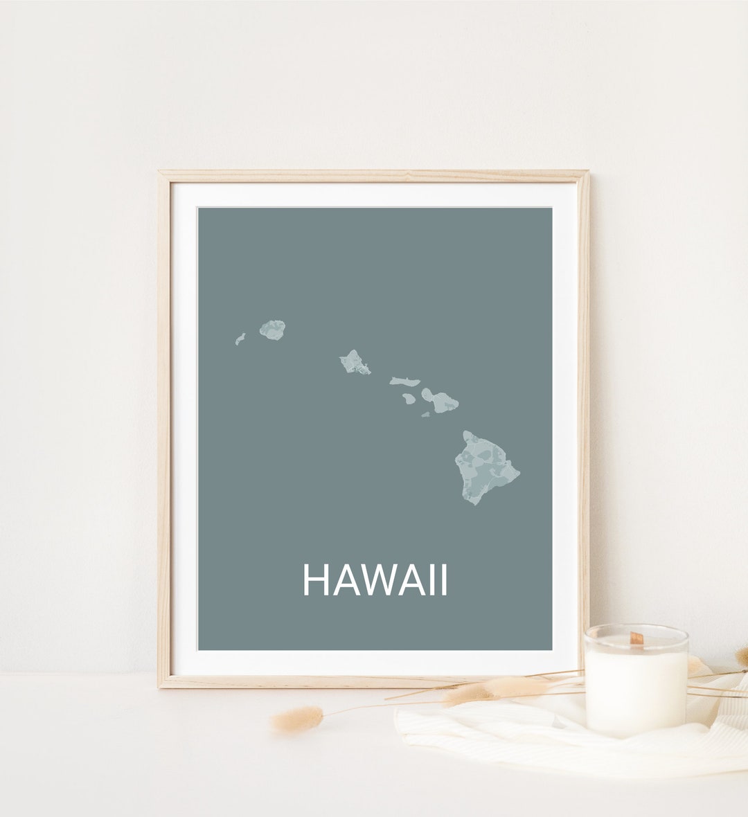 Hawaii Map Print, Hawaii Travel Map, Map of Hawaii, Hawaiian Gifts ...