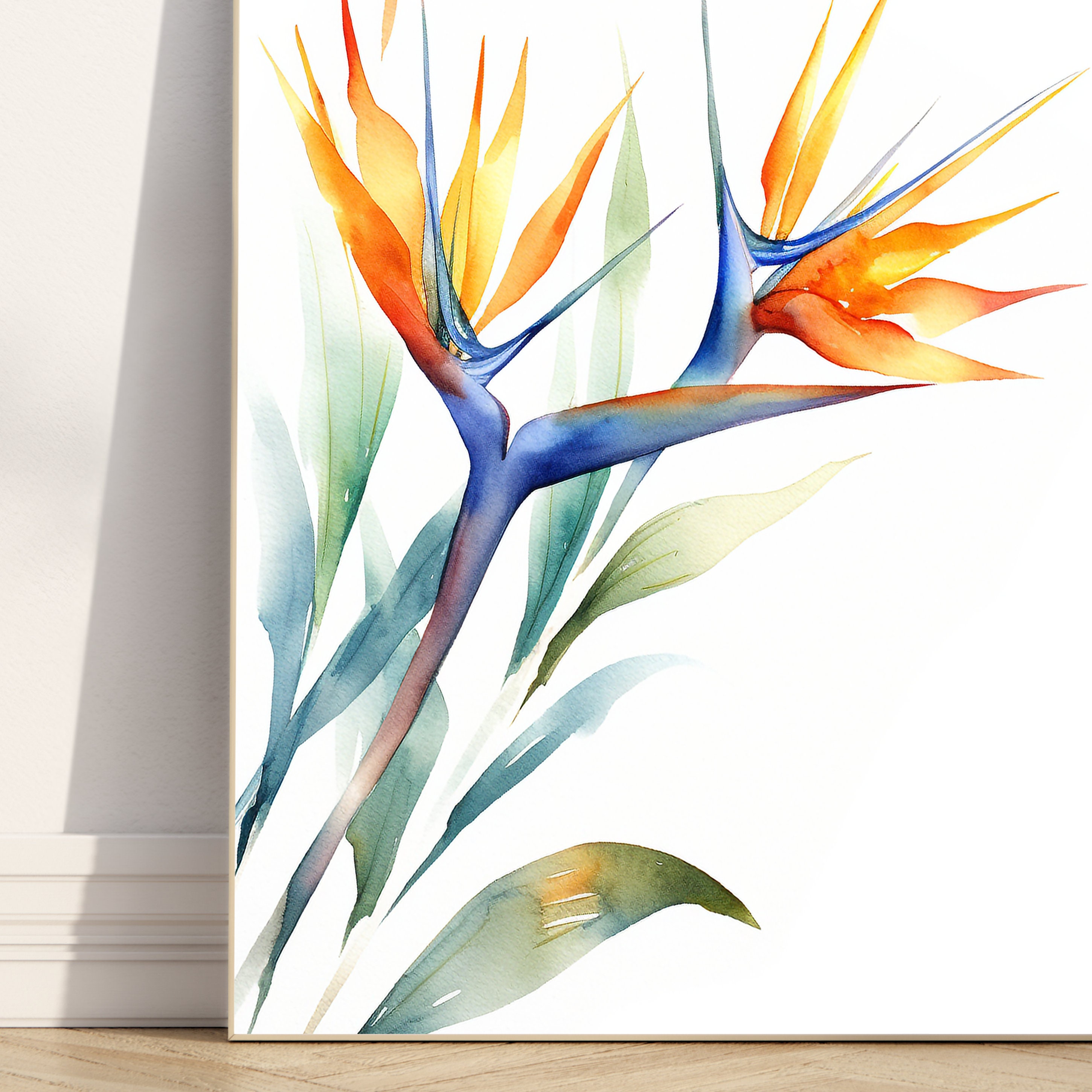 Original Watercolor Bird of Paradise Print on Thick Matte Paper ...