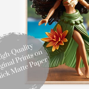 Hula Barbie Hawaiian Hula Doll Fine Art Photography on Thick - Etsy
