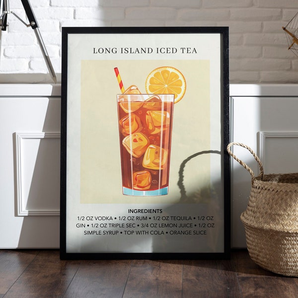 Long Island Iced Tea Bar Sign - Etsy