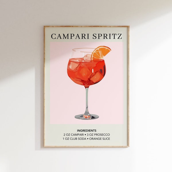Campari Print - Etsy