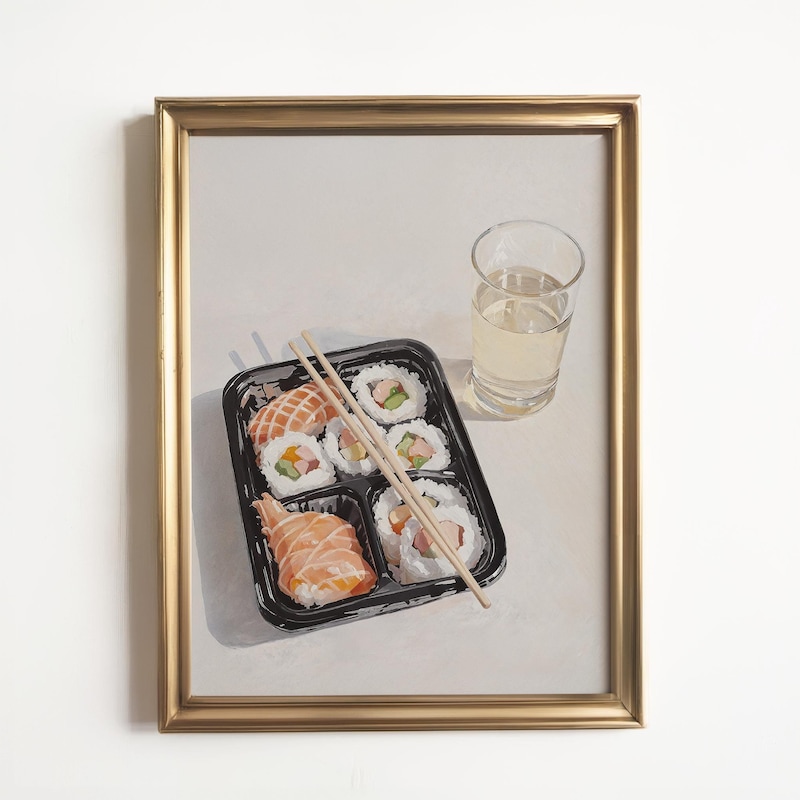 Still Life Sushi Painting - Etsy