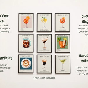 Hugo Spritz Art Print Bar Cart Decor Cocktail Poster - Etsy