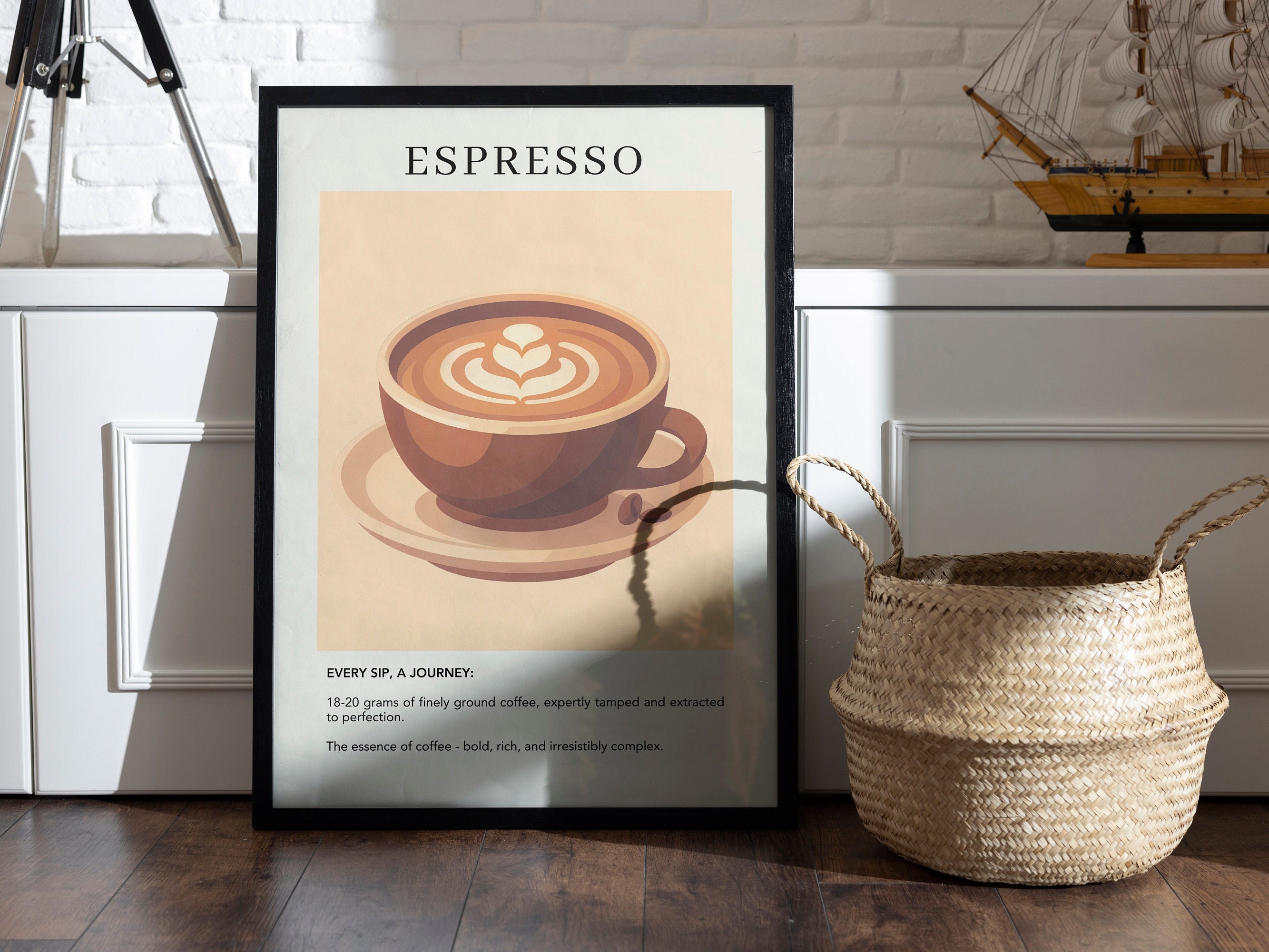 Expresso Coffee Print Coffee Art Poster Gift for Her - Etsy