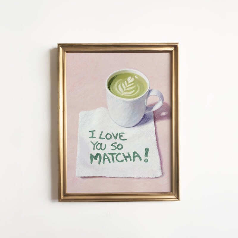 Matcha Paintings - Etsy