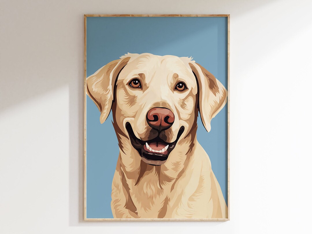 Labrador Retriever Dog Art Print | Gift for Dog Lovers | Dog Breed Art ...