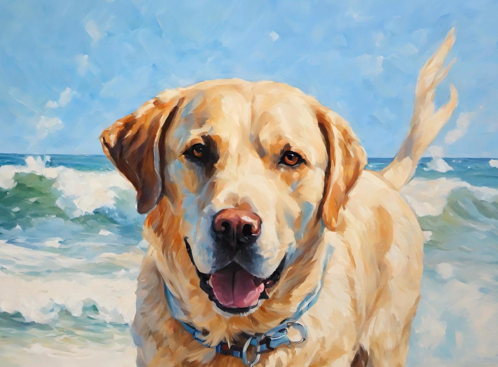 Labrador Retriever Art Print | Cute Gift for Dog Lovers | Dog Breed ...