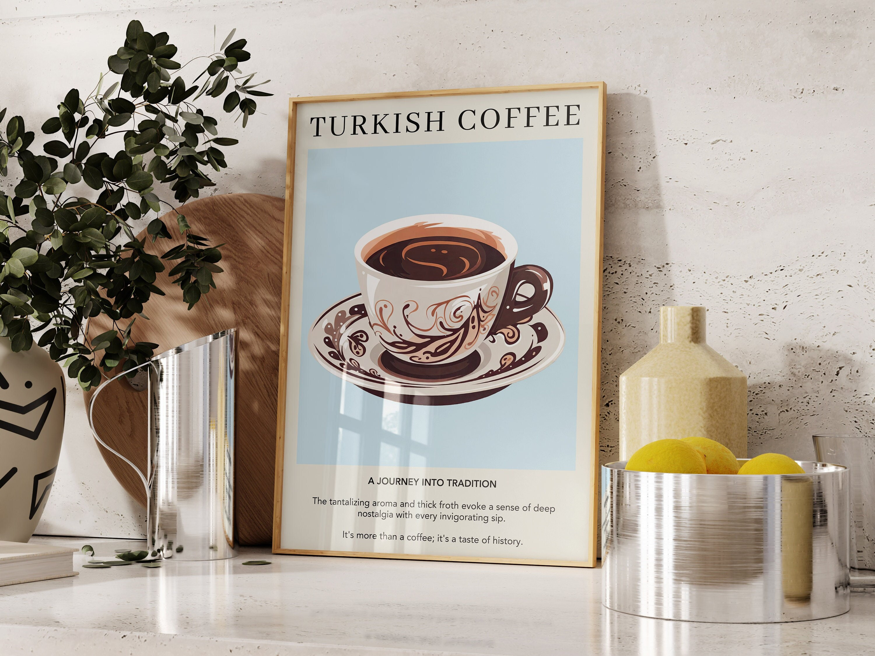 Turkish Coffee Poster Tea Coffee Print Japanese Tea - Etsy