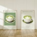 Matcha Latte Poster | Tea Coffee Print | Japanese Tea | Retro Beverage ...