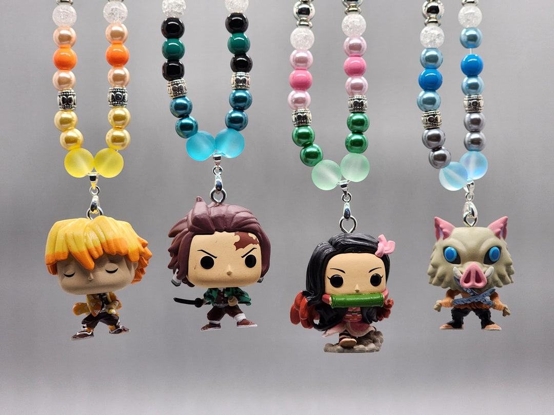 Anime Car Accessory Holiday Set of 4 Christmas Ornament Rearview Mirror ...