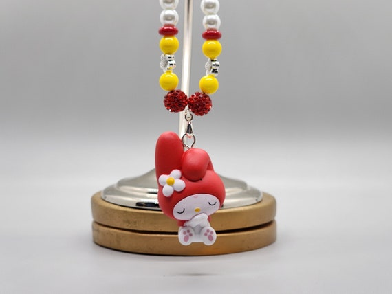 Hello kitty rear view mirror charm store