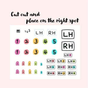 My First Piano Lesson - Piano Finger Numbers - Etsy