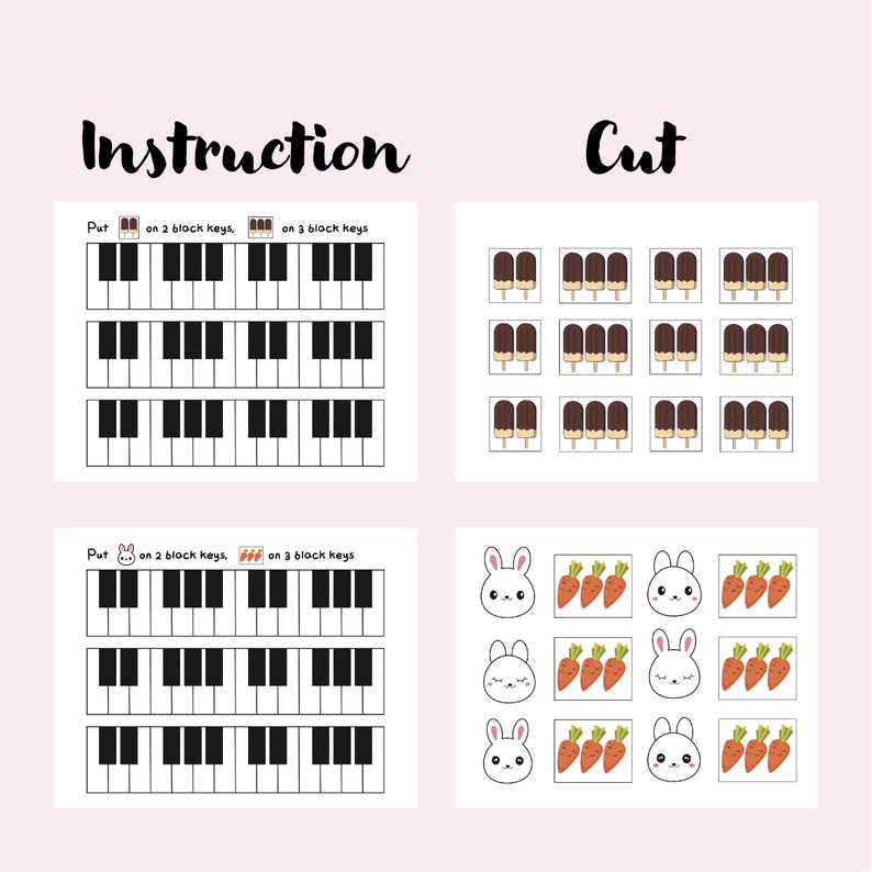 My First Piano Lesson Find Black Keys - Etsy