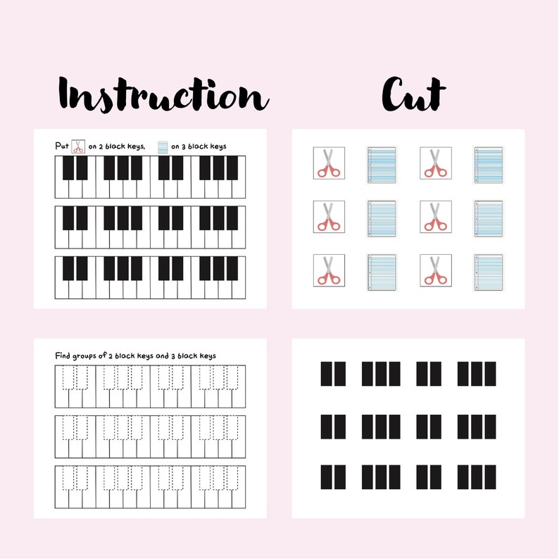 My First Piano Lesson - Find Black Keys - Etsy