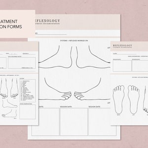 Pink Reflexology Forms | Reflexology Intake Form | Reflexology ...
