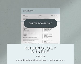 Blue Intake Form | Reflexology Intake Form | Client Intake Form ...