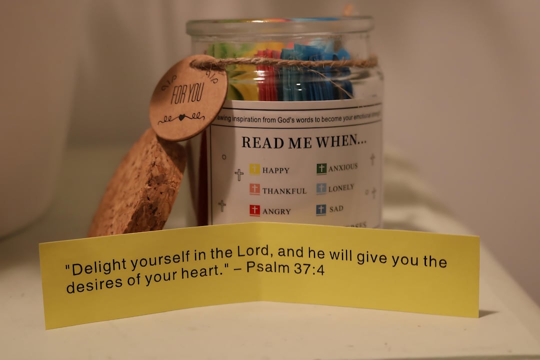 Bible Verse Jar in Gift Box Encouragement Gift for Christian Bapitism ...