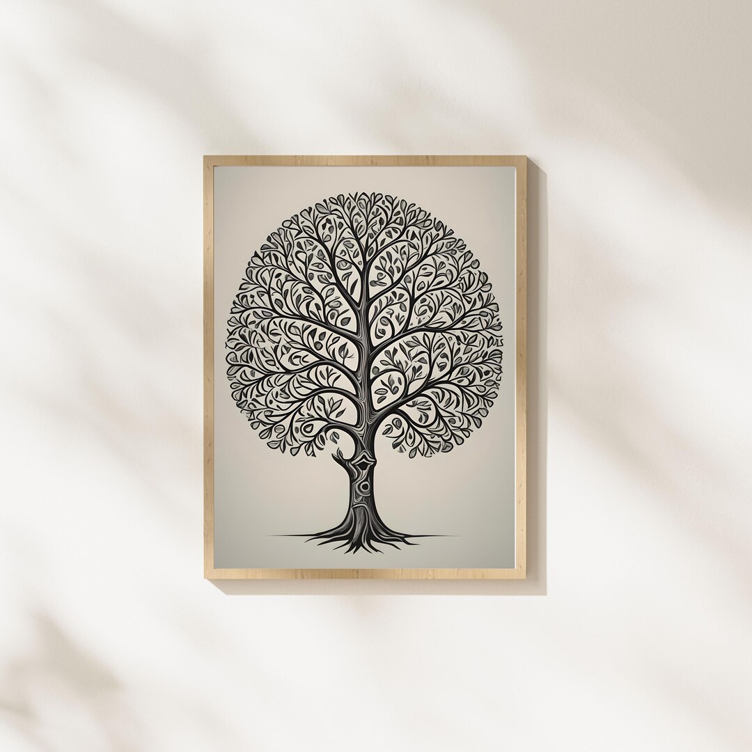 Tree of Life Picture, Christian Artwork, Spiritual Home Decor, Religous ...