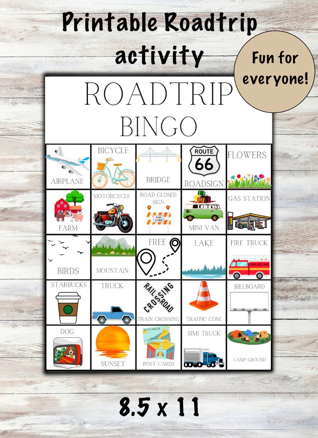 Roadtrip Activity - Etsy