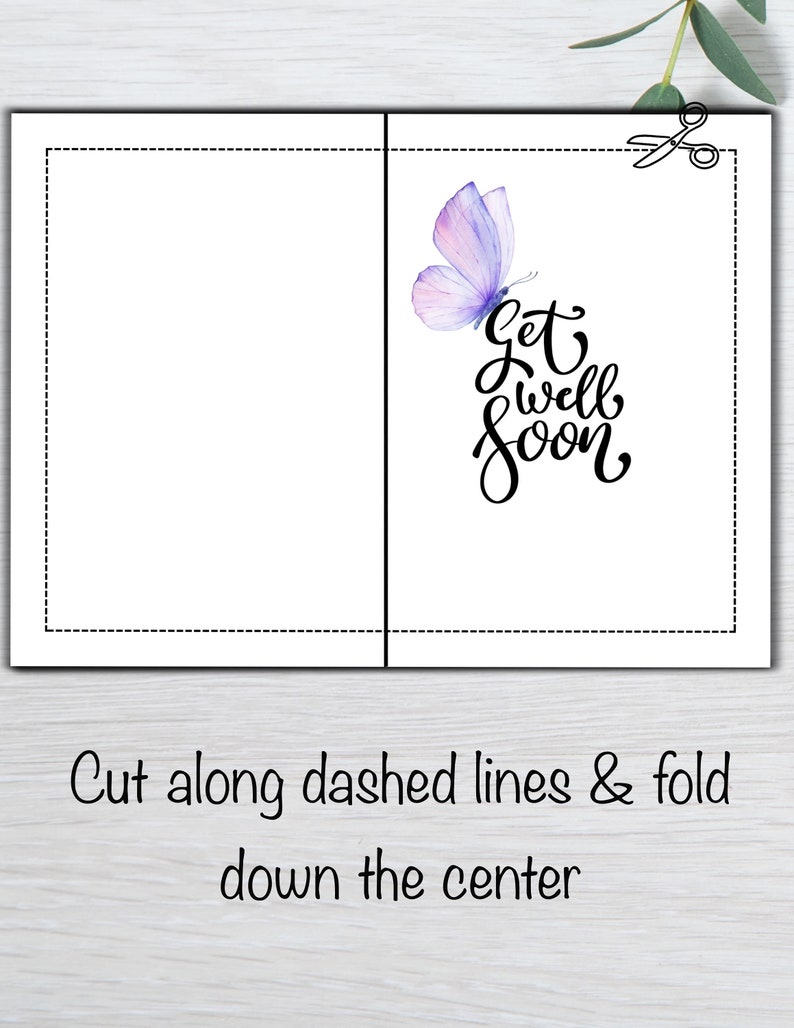 Printable Get Well Soon Card - Etsy