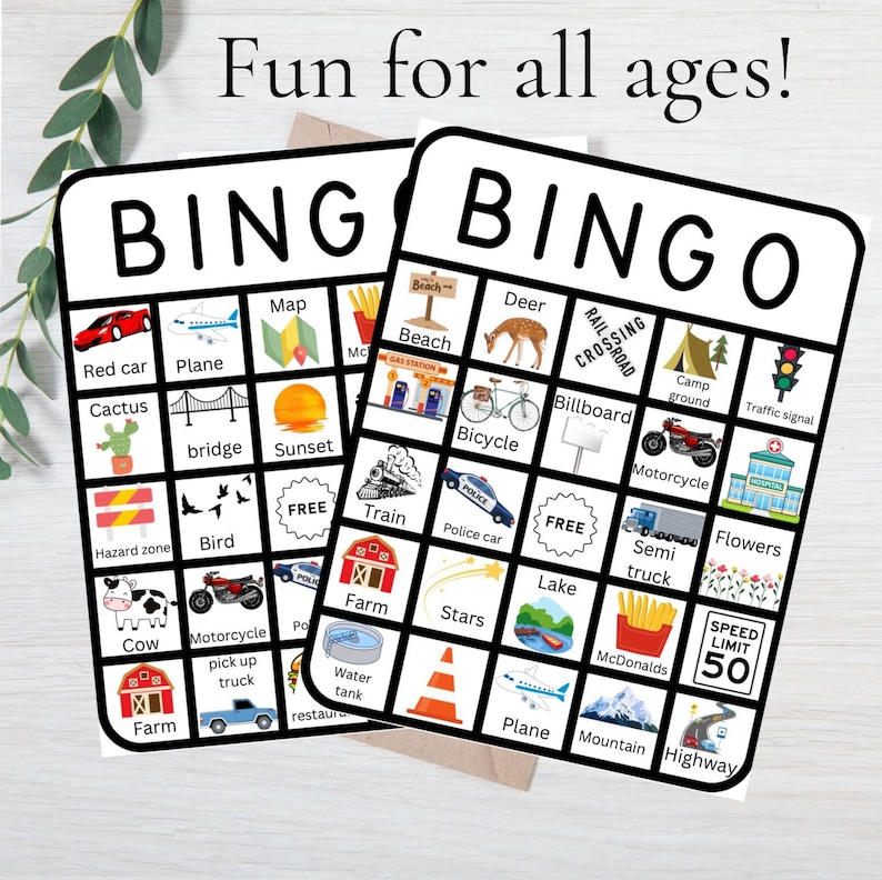 Summer Roadtrip Bingo | Roadtrip Digital Download - Etsy