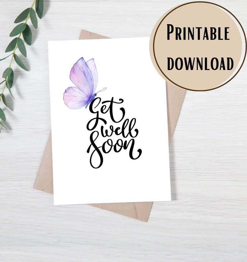 Printable Get Well Soon Card - Etsy