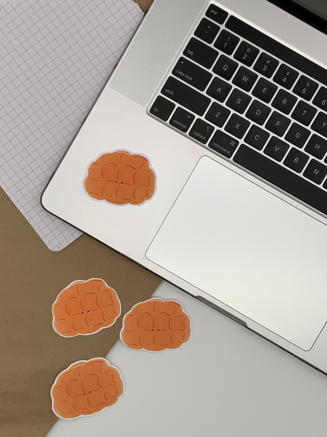 Pineapple Bun Vinyl Sticker Cute Food Stickers Asian Food Sticker Bread ...