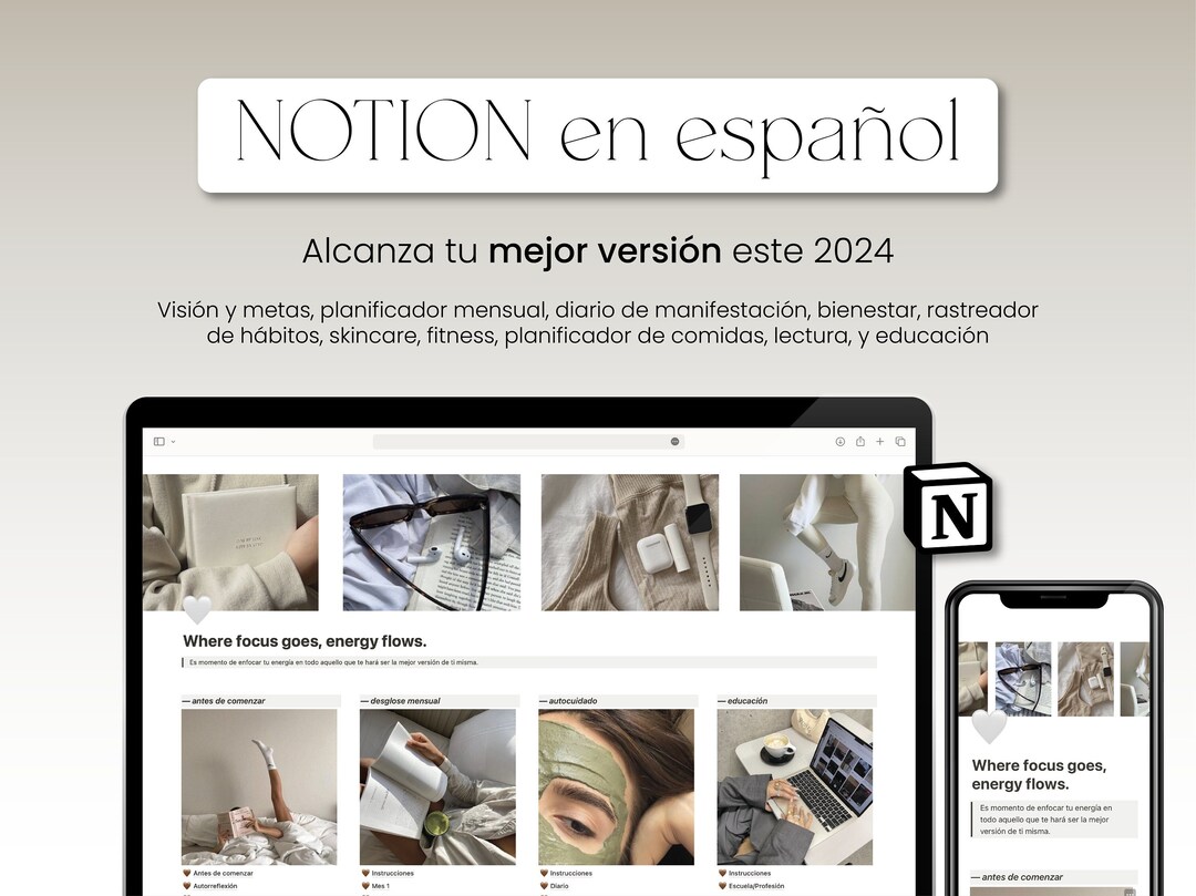 Notion Template where Focus Goes, Energy Flows, Will Help You Become ...