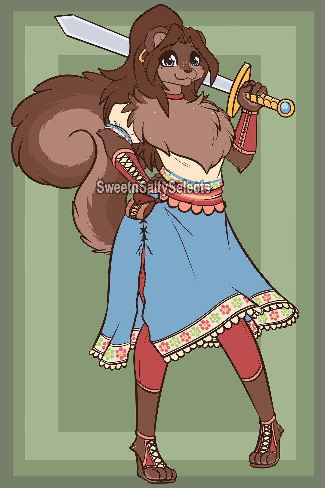 Gleeful Squirrel Fighter Furry Adoptable - Etsy