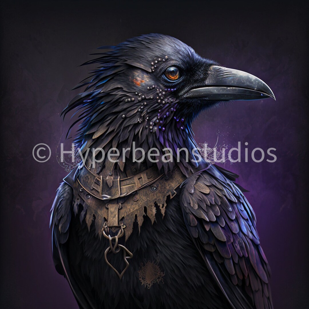 Embrace the Dark Beauty of Nature With This Striking Goth Raven - Ideal ...