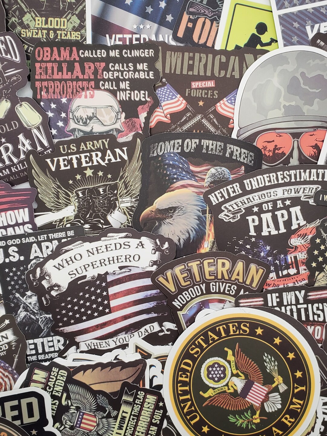 Stickers US VETERAN. Proud. Stickers for Notebooks Lockers or Laptops ...