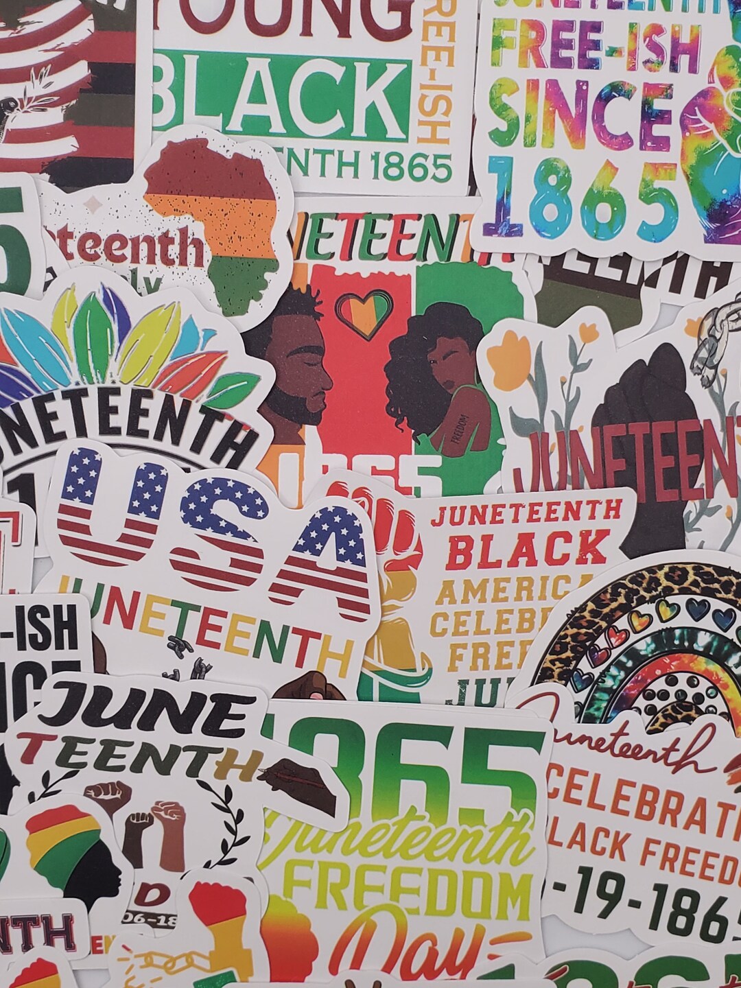 Stickers JUNETEENTH. Stickers for Notebooks Lockers or Laptops. 50 ...