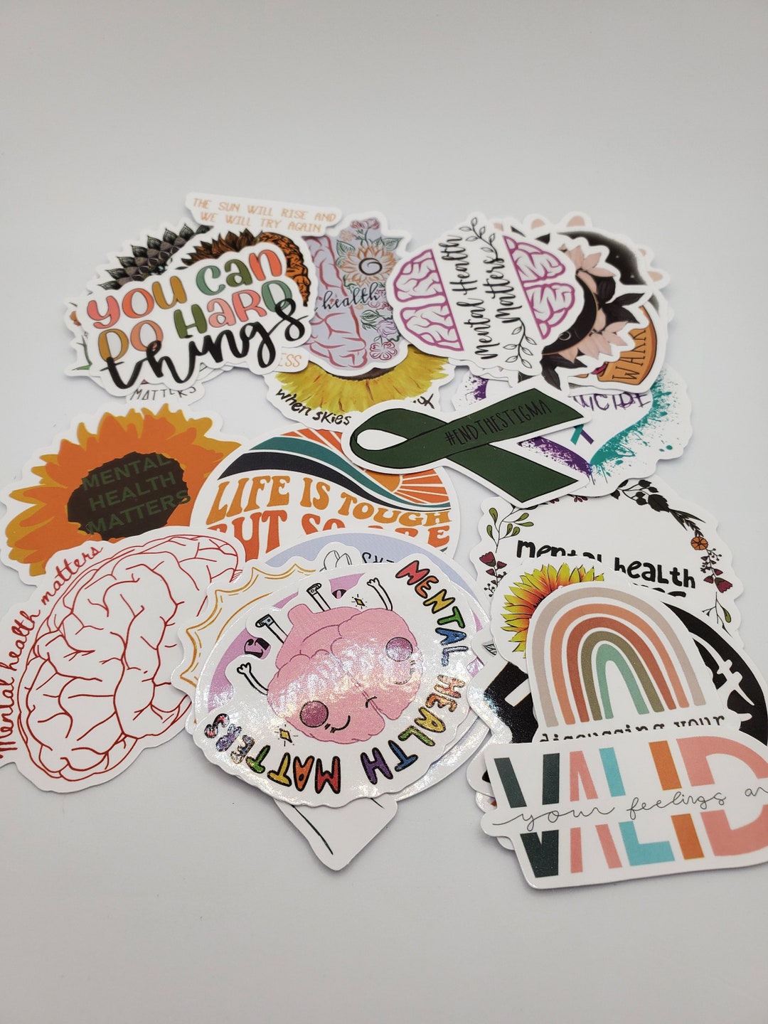Stickers. MENTAL HEALTH. Positive Stickers for Notebooks Lockers or ...