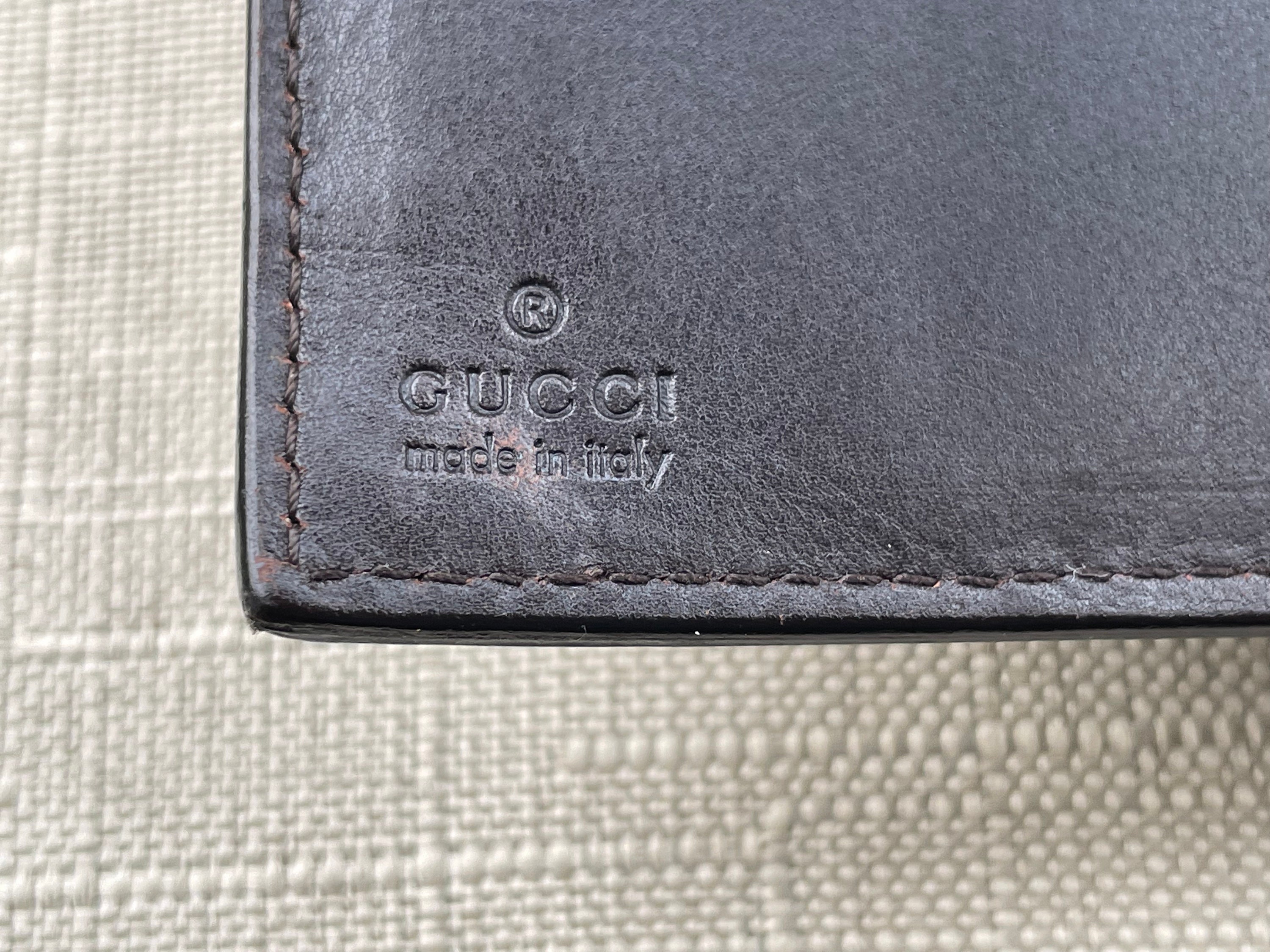 GUCCI Agenda Schedule Note Book Cover Black Leather Notebook Made in ...