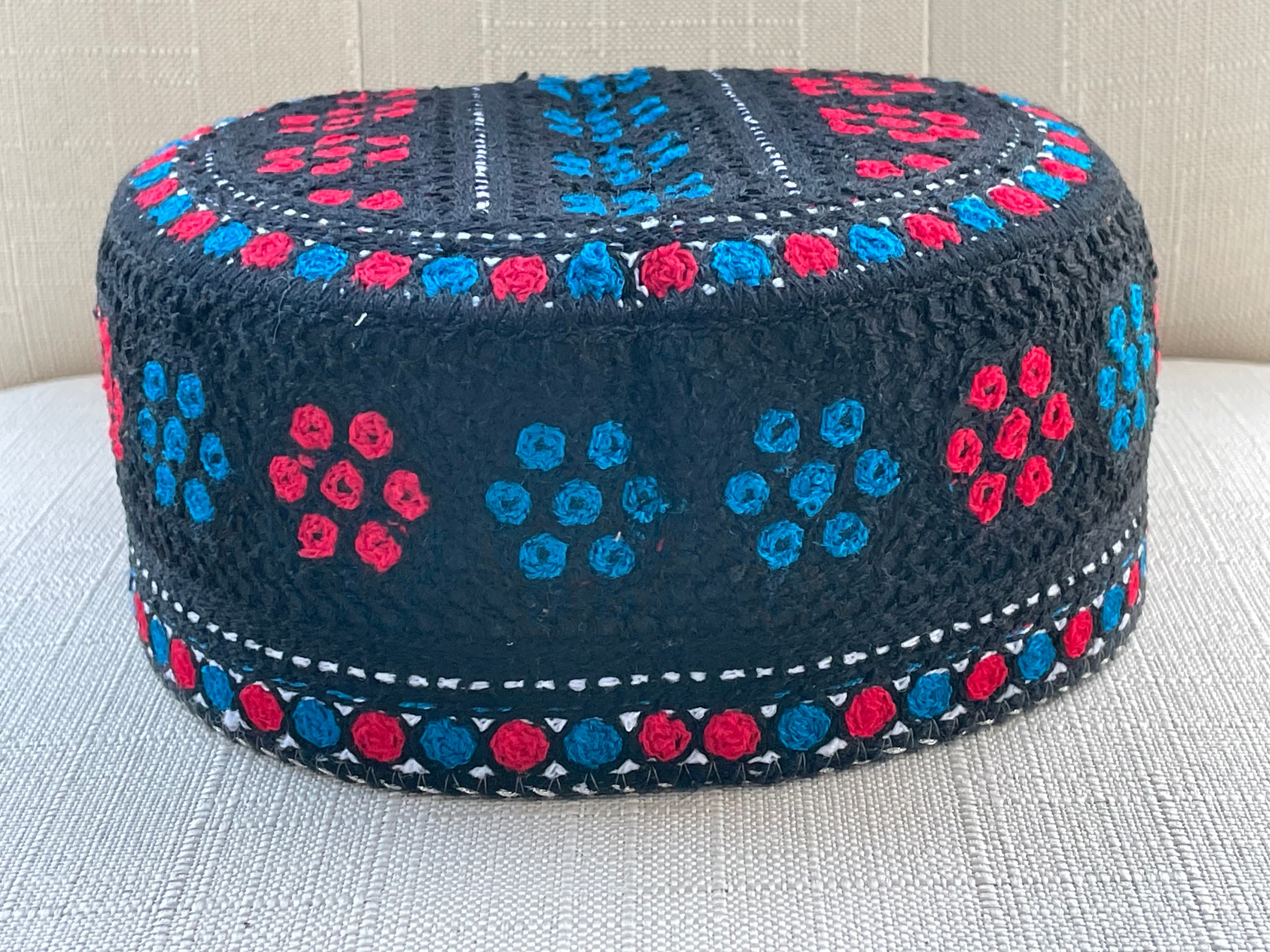 Sindhi Hat Handmade Embroidery Cap Cultural Topi Round - Etsy