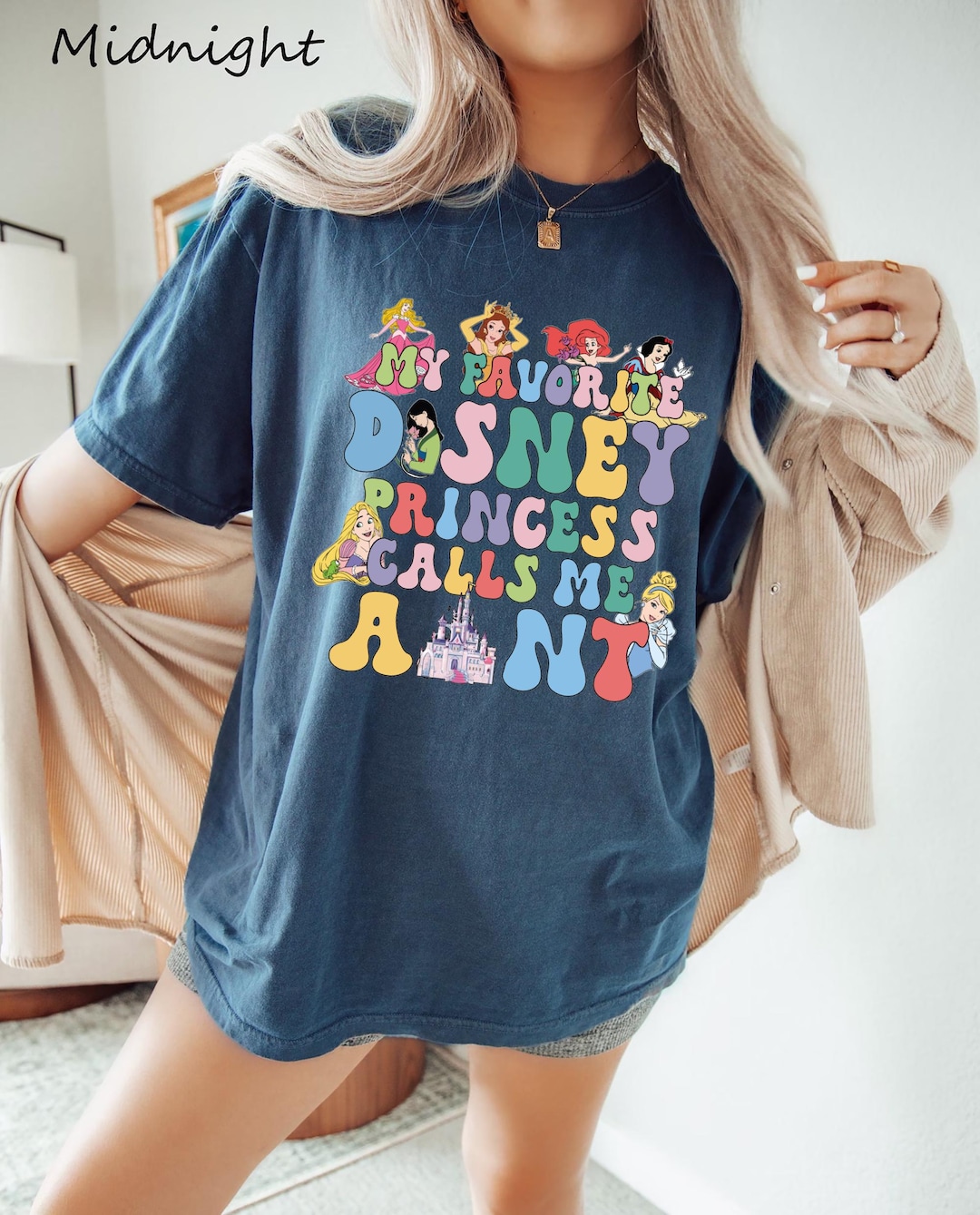 My Favorite Disney Princess Calls Me Aunt Shirt, Disney Princesses T ...