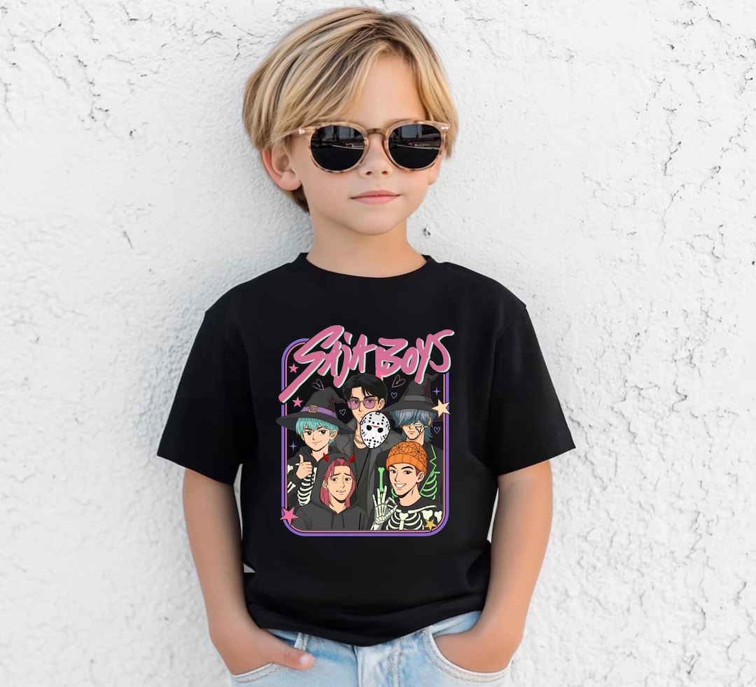 T-shirt Saja Boys Kpop Demon Hunters, chemises Halloween, chemises ...