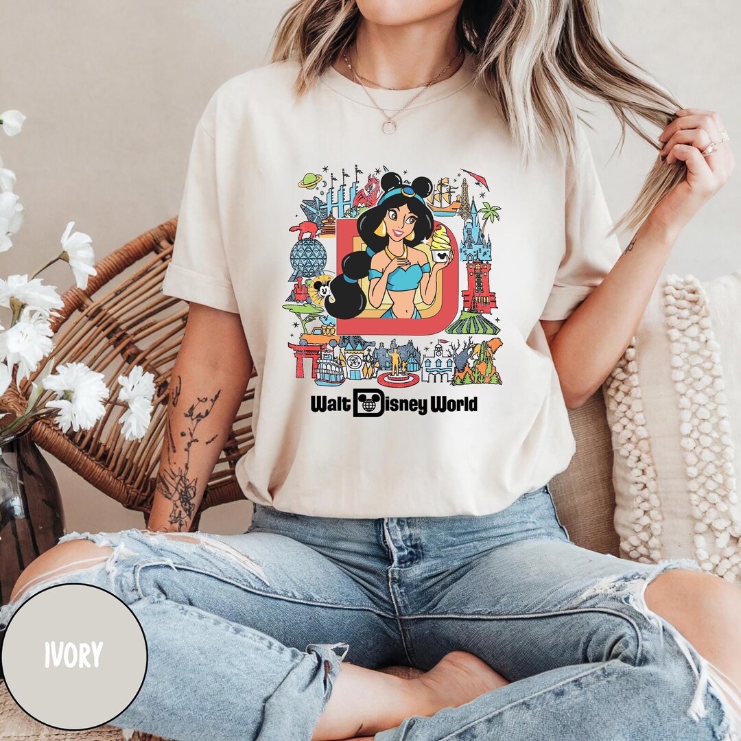 Walt Disneyworld Princess Jasmine Shirt, Disney Princess Jasmine Shirt ...