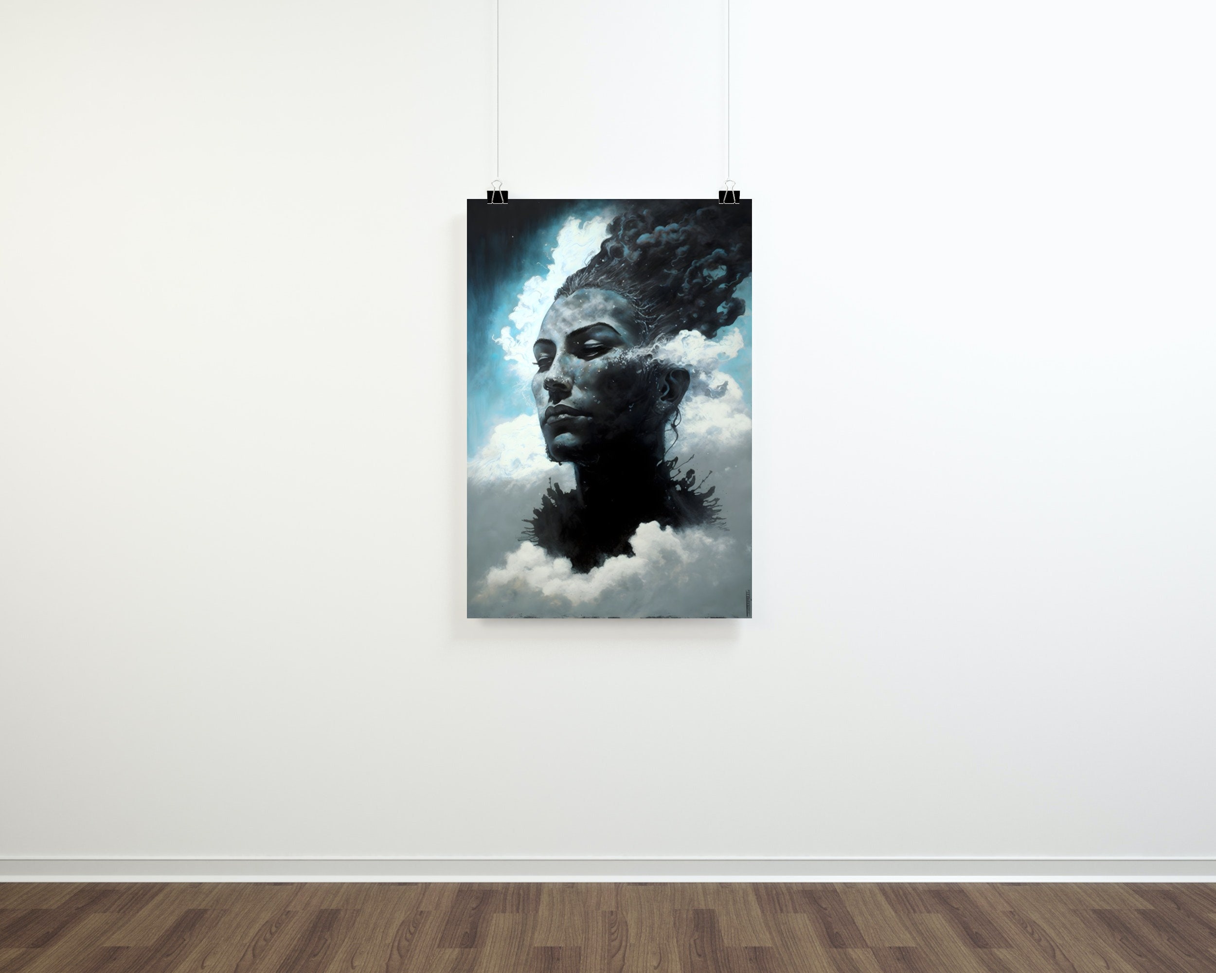 Mystic Ascension: Abstract Expressionist Portrait of an Enlightened ...