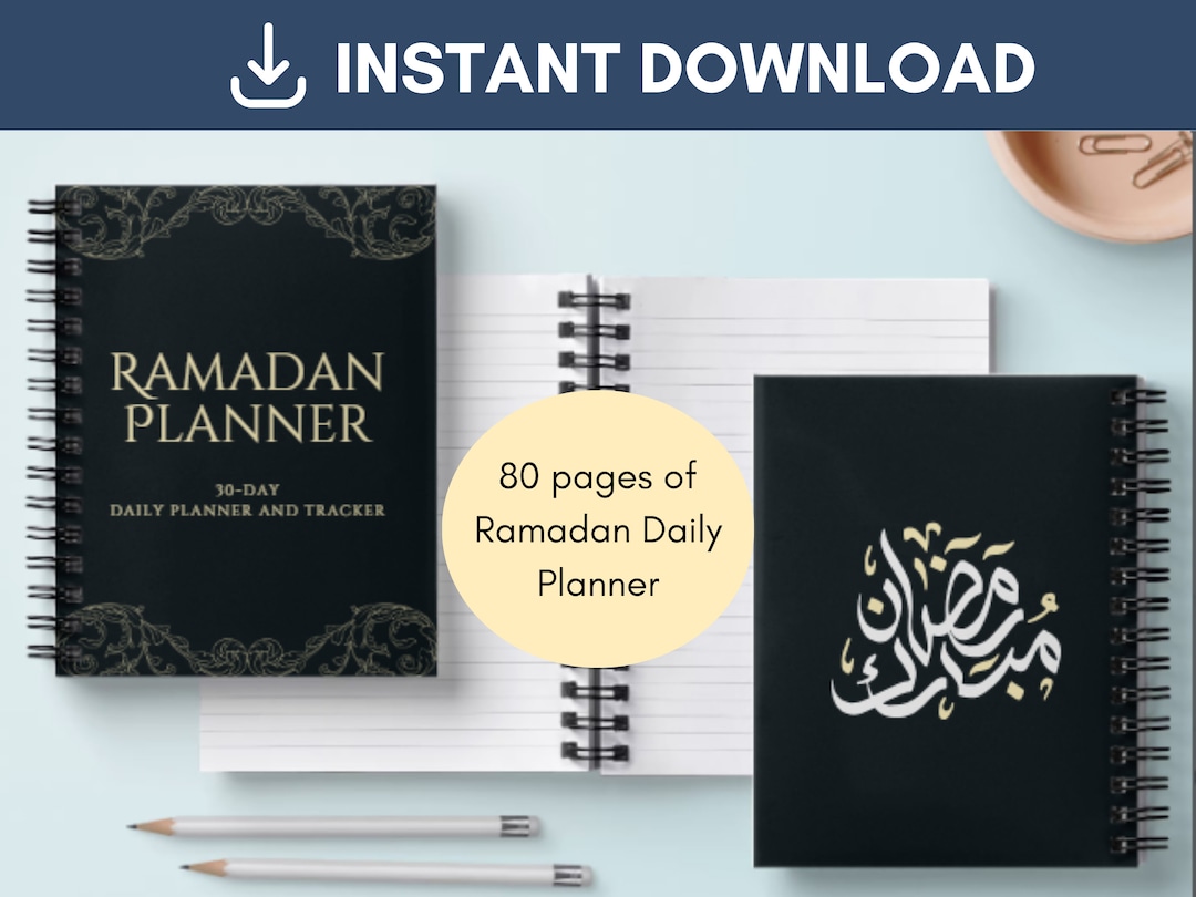 Ramadan 30-day Daily Planner and Tracker With Duas FREE STICKERS - Etsy