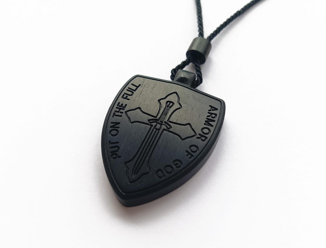 Ebony Put on the Full Armor of God Cord Necklace - Etsy