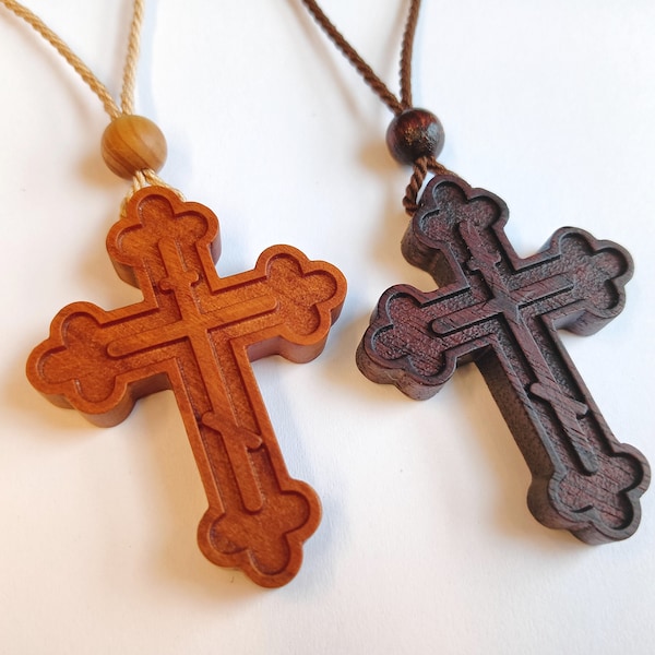 Wooden Orthodox Cross - Etsy