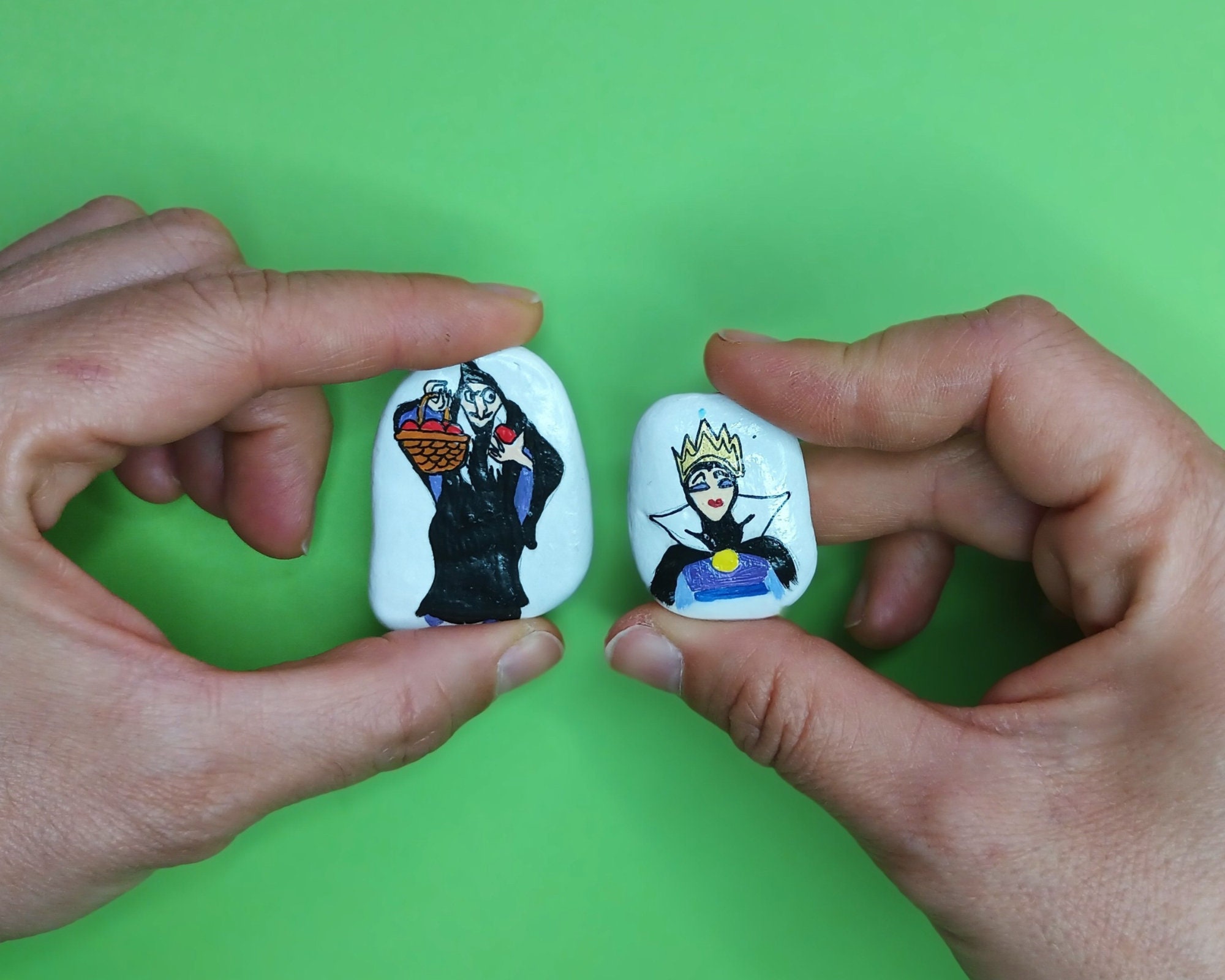 Handpainted Narrative Pebbles for Eco Friendly Storytelling / Set of 12 ...